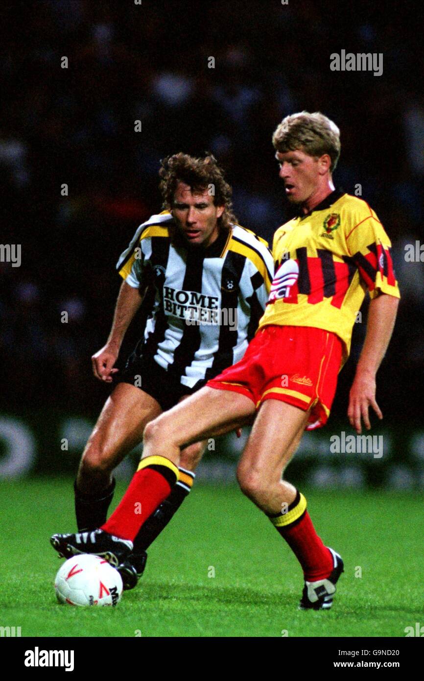 Don oriordan notts county and steve butler watford hi-res stock ...