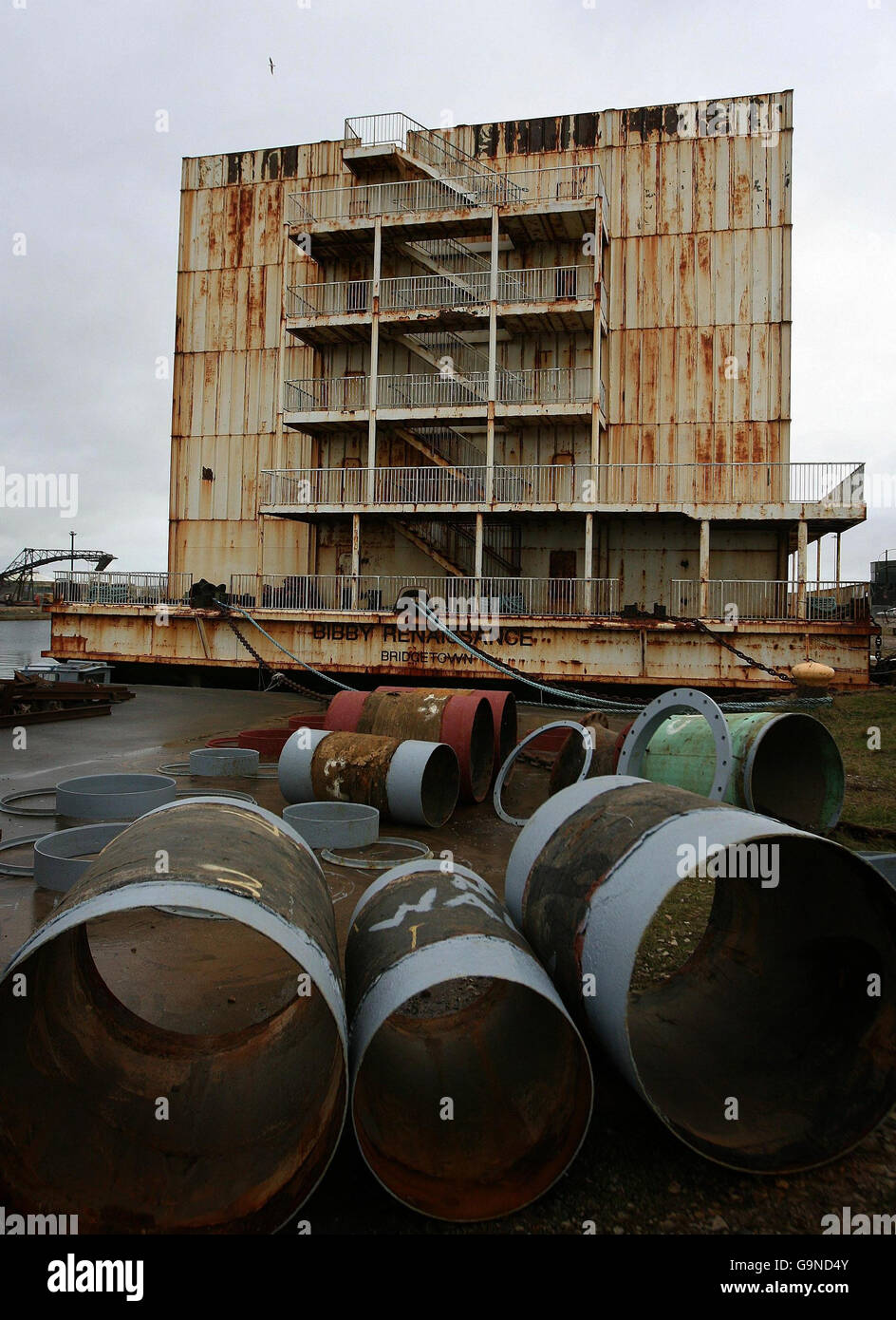 The bibby renaissance prison ship which is 400ft long hi-res stock ...