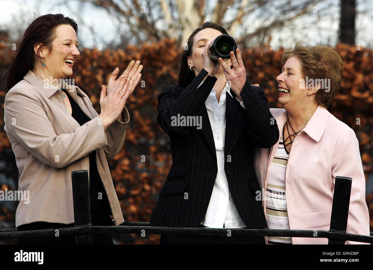Celebrating their lotto jackpot win of 2 hi-res stock photography and ...