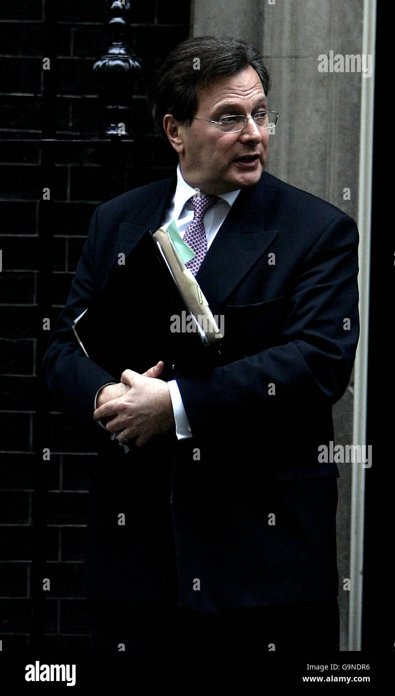 Lord Goldsmith leaves 10, Downing Street following a Cabinet meeting ...