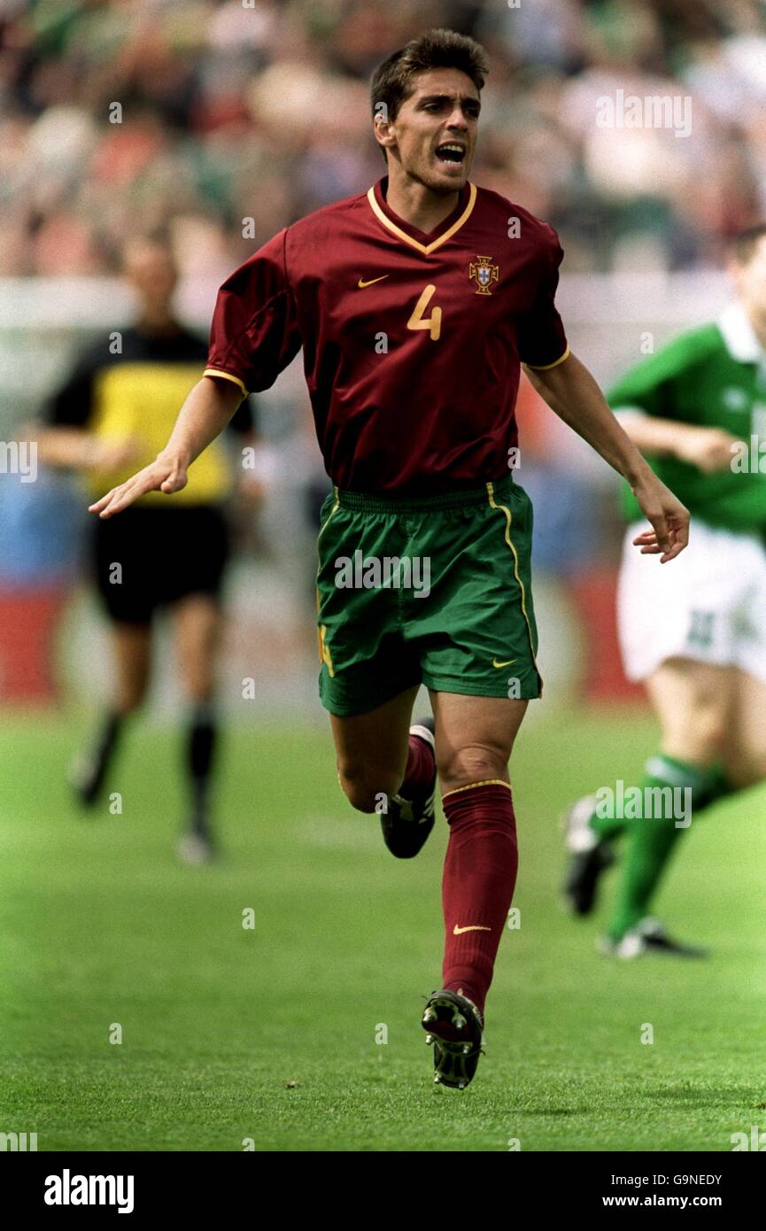 Soccer world cup 2002 qualifier group two ireland v portugal hi-res ...