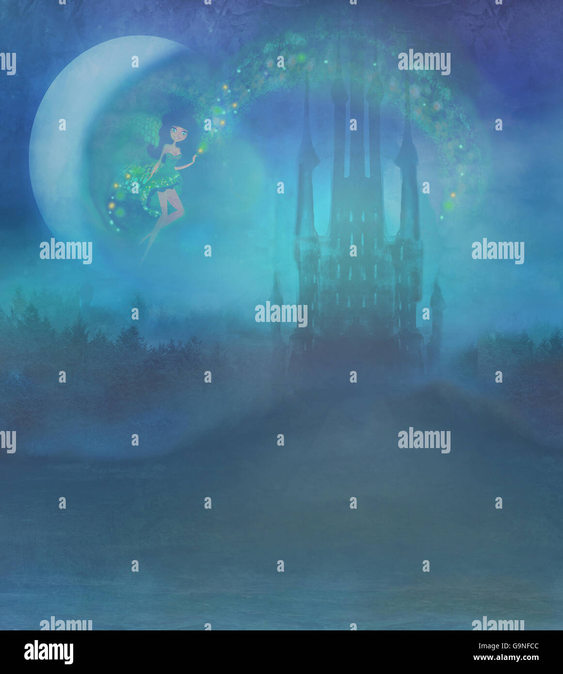 Magic Fairy Tale Princess Castle Stock Photo - Alamy