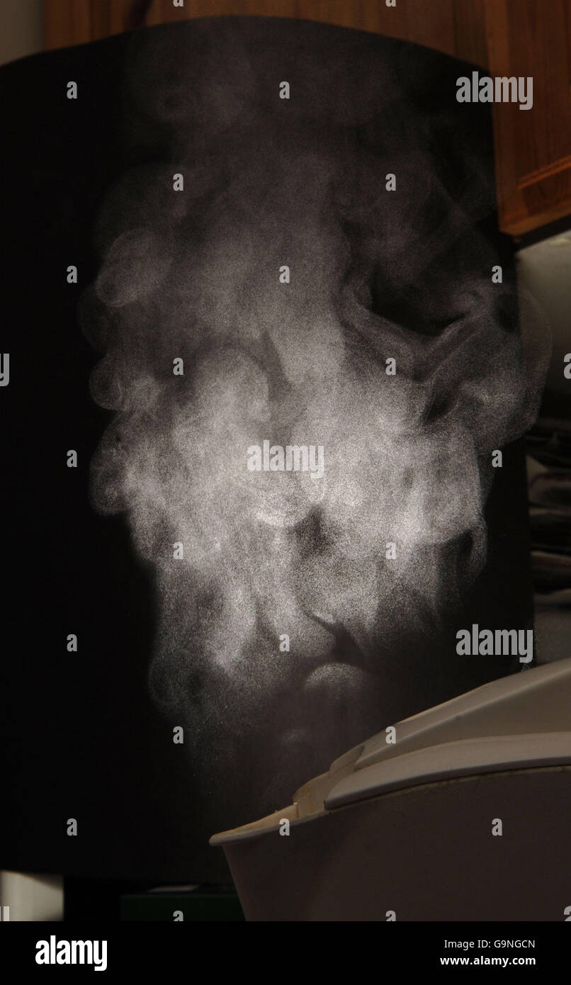 Domestic appliance pics. A picture of a boiling kettle Stock Photo - Alamy