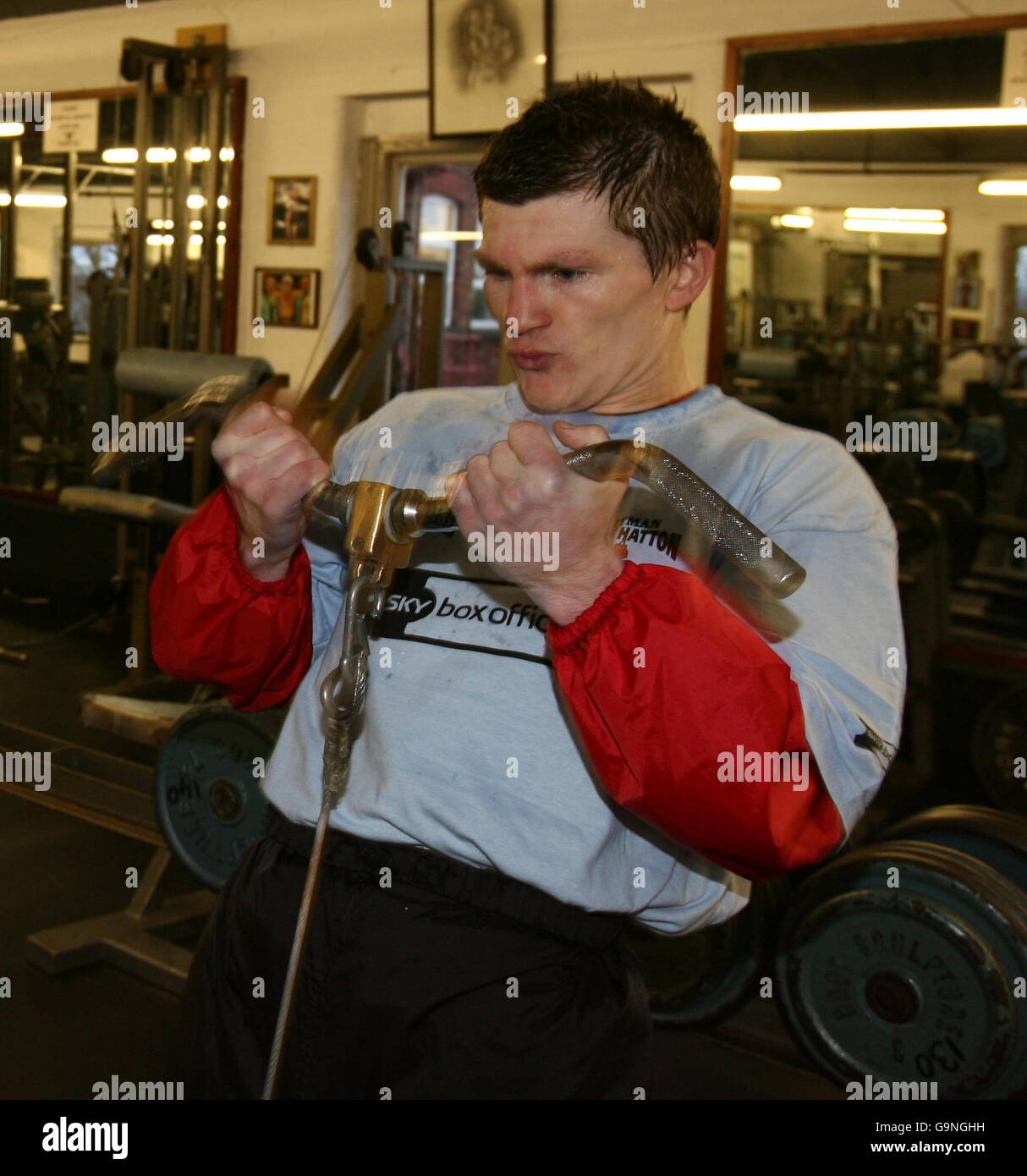 Boxing - Ricky Hatton training session - Manchester Stock Photo - Alamy