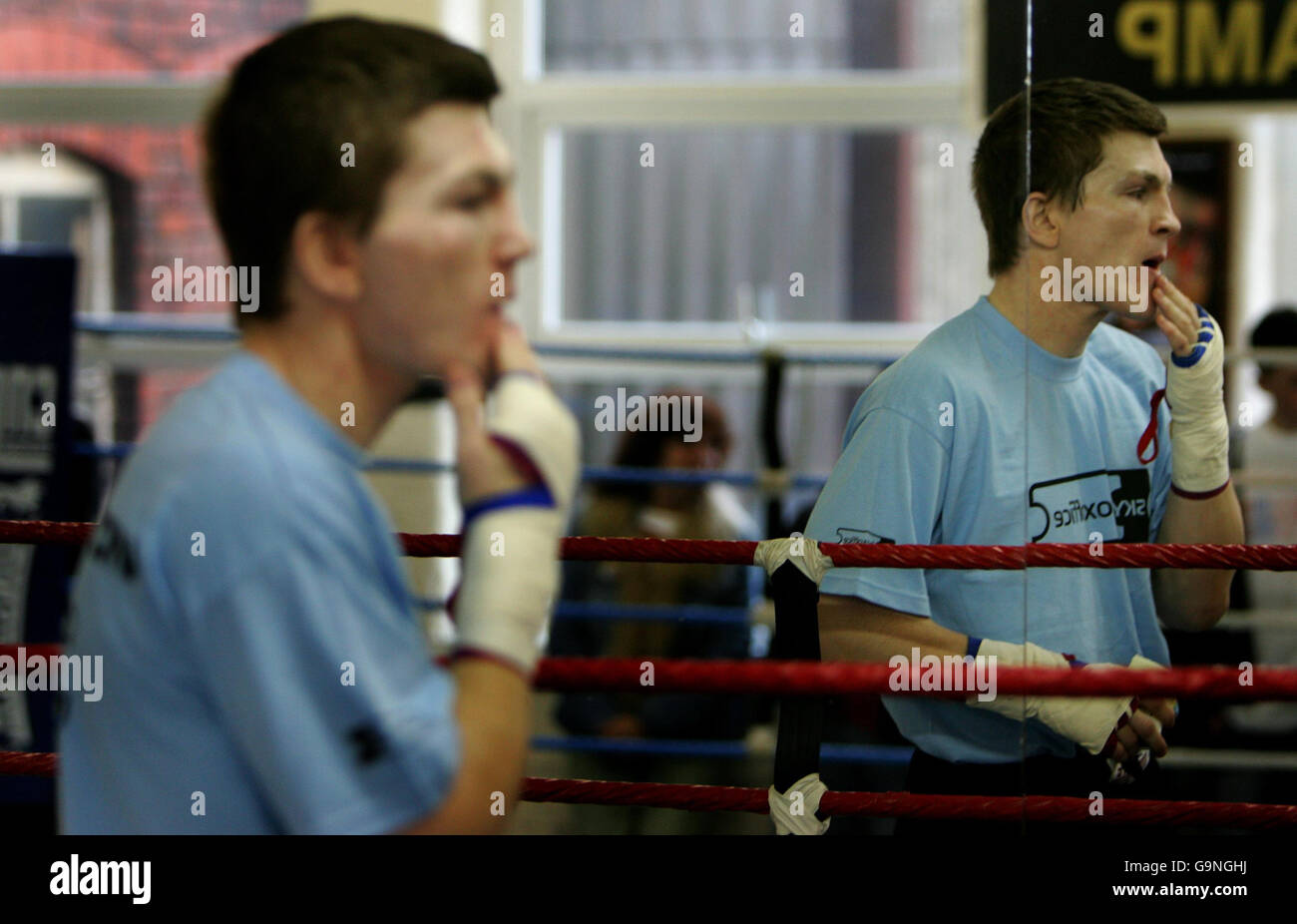 Boxing - Ricky Hatton training session - Manchester Stock Photo - Alamy