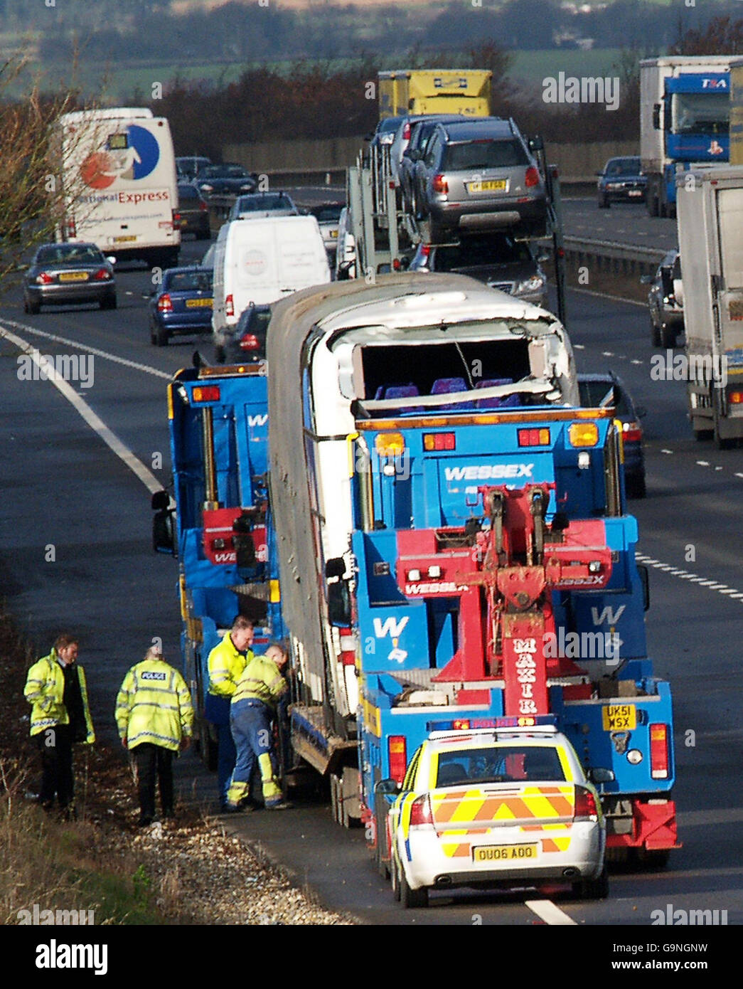 M4 Coach Crash High Resolution Stock Photography and Images - Alamy