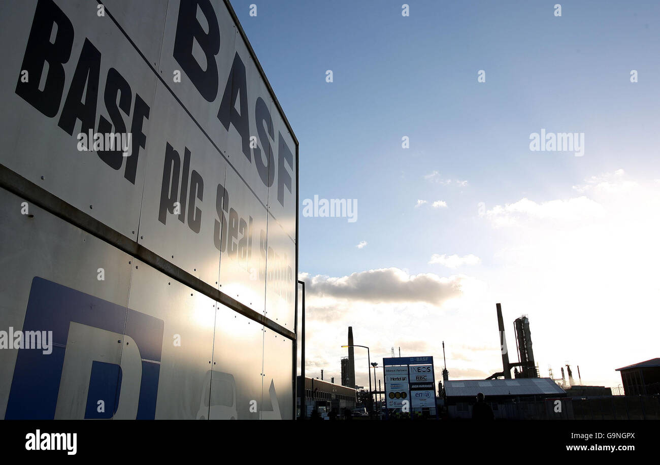 BASF chemical plant in Seal Sands Road, Billingham, Teeside where a substance known as HMD was ...