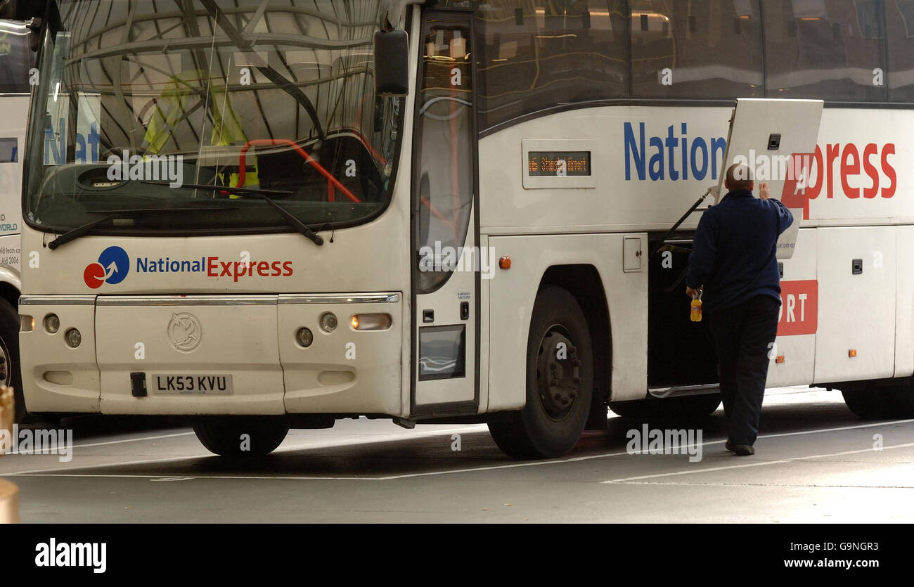 M4 coach crash Stock Photo - Alamy