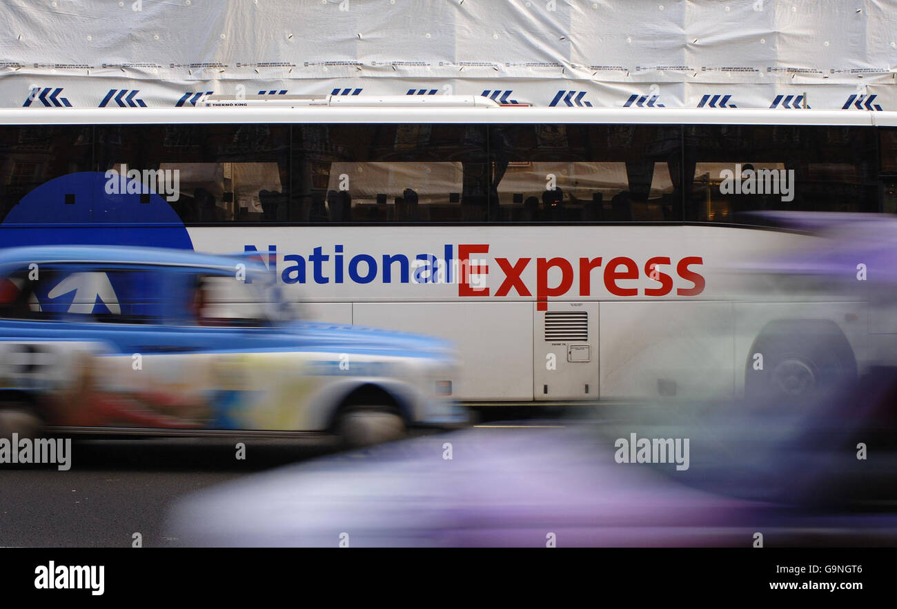 M4 coach crash Stock Photo - Alamy