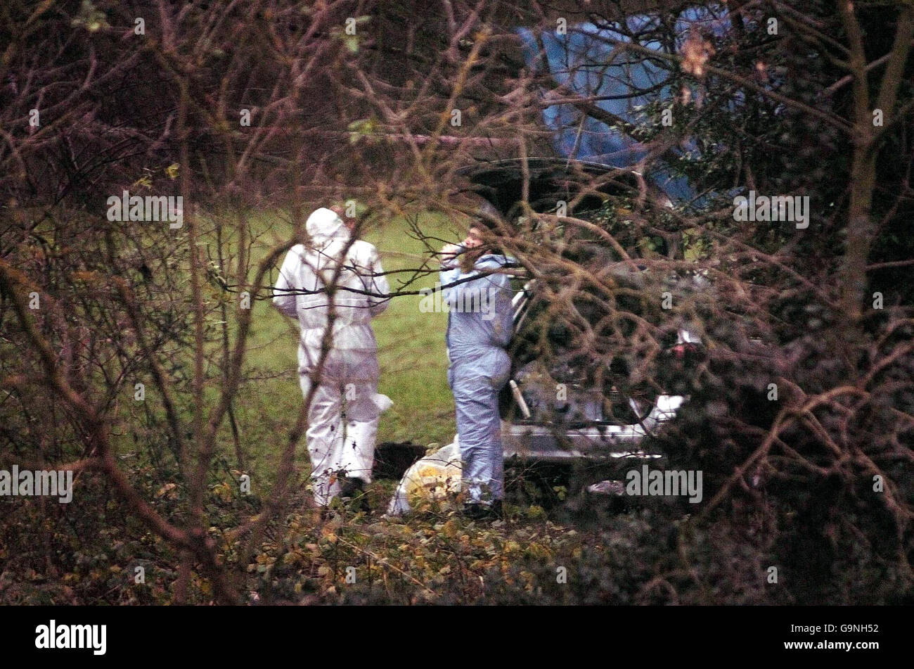 Police forensic officers gather evidence at the scene in Wanstead Park ... Police forensic officers gather evidence at the scene in Wanstead Park ...