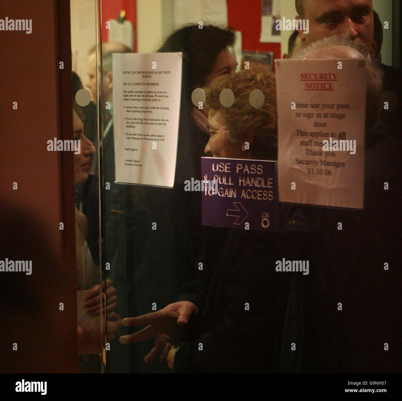 Ballerina Simone Clarke (left - partially obscured) signs autographs ...