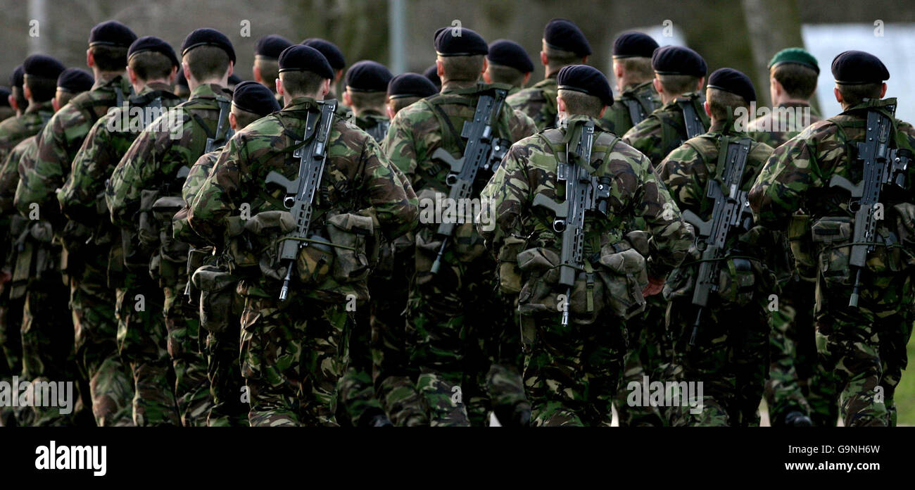 Marine Commandos train at the Commando Training Centre in Lympstone ...
