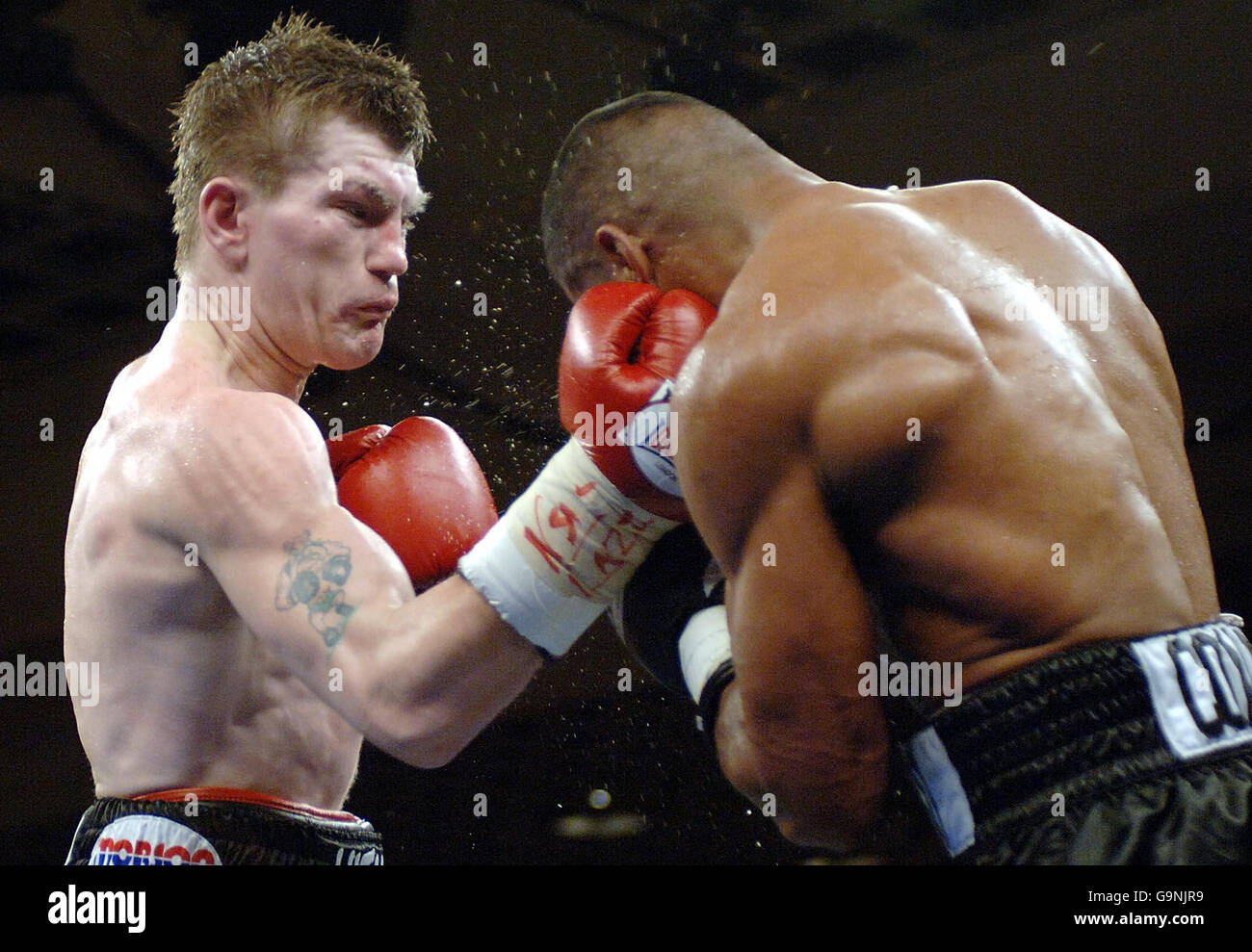 England's Ricky Hatton (left) and Colombia's Juan Urango during the IBF ...