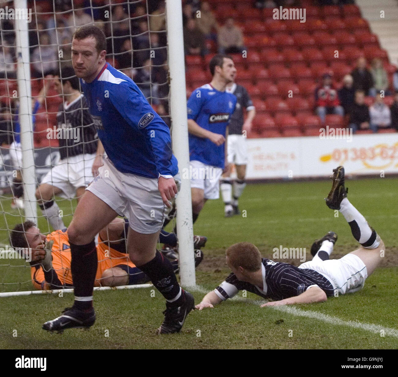 Rangers' Charlie Adam celebrates after scoring against Dunfermline ...