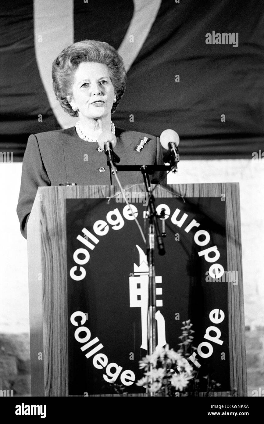 Thatcher audience Black and White Stock Photos & Images - Alamy