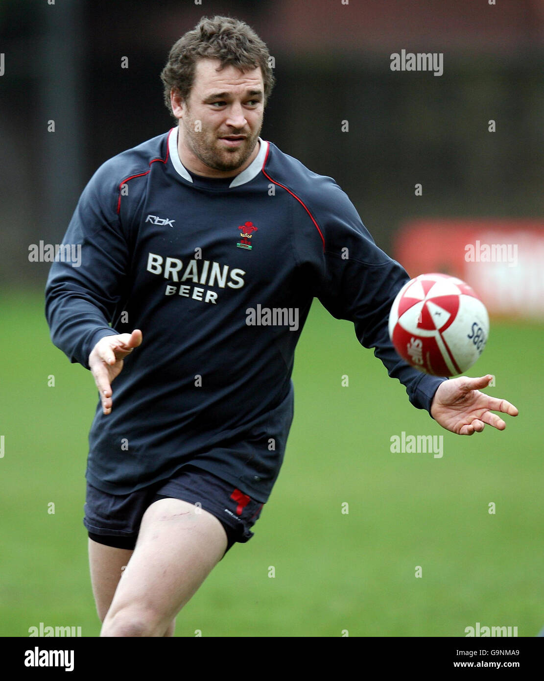 Wales chris horsman training session sofia gardens hi-res stock ...