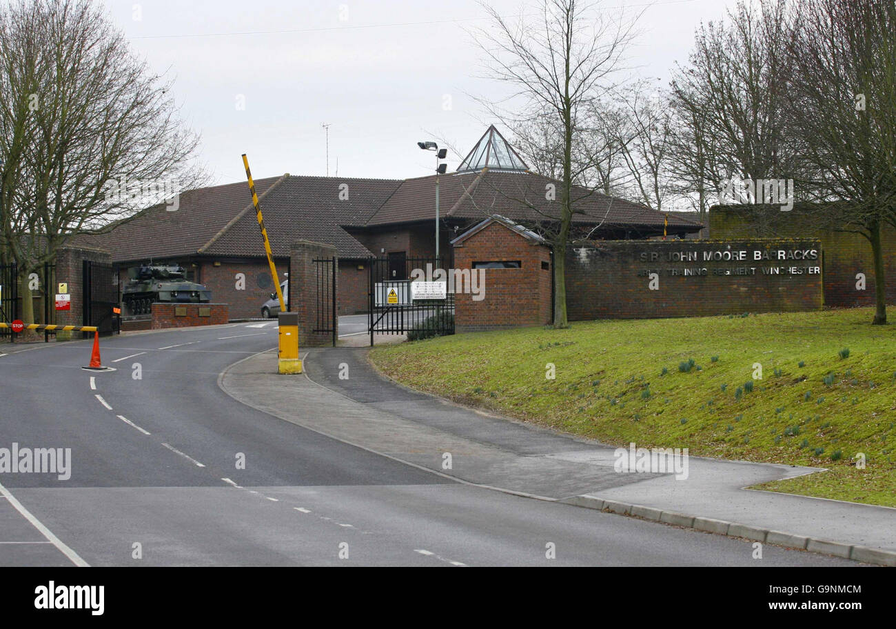 Army recruits laid low with gastric flu Stock Photo - Alamy
