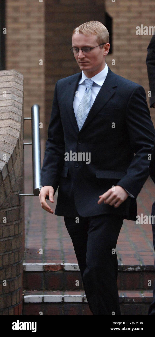 PC David Yates leaves Southwark Crown Court in London Stock Photo - Alamy