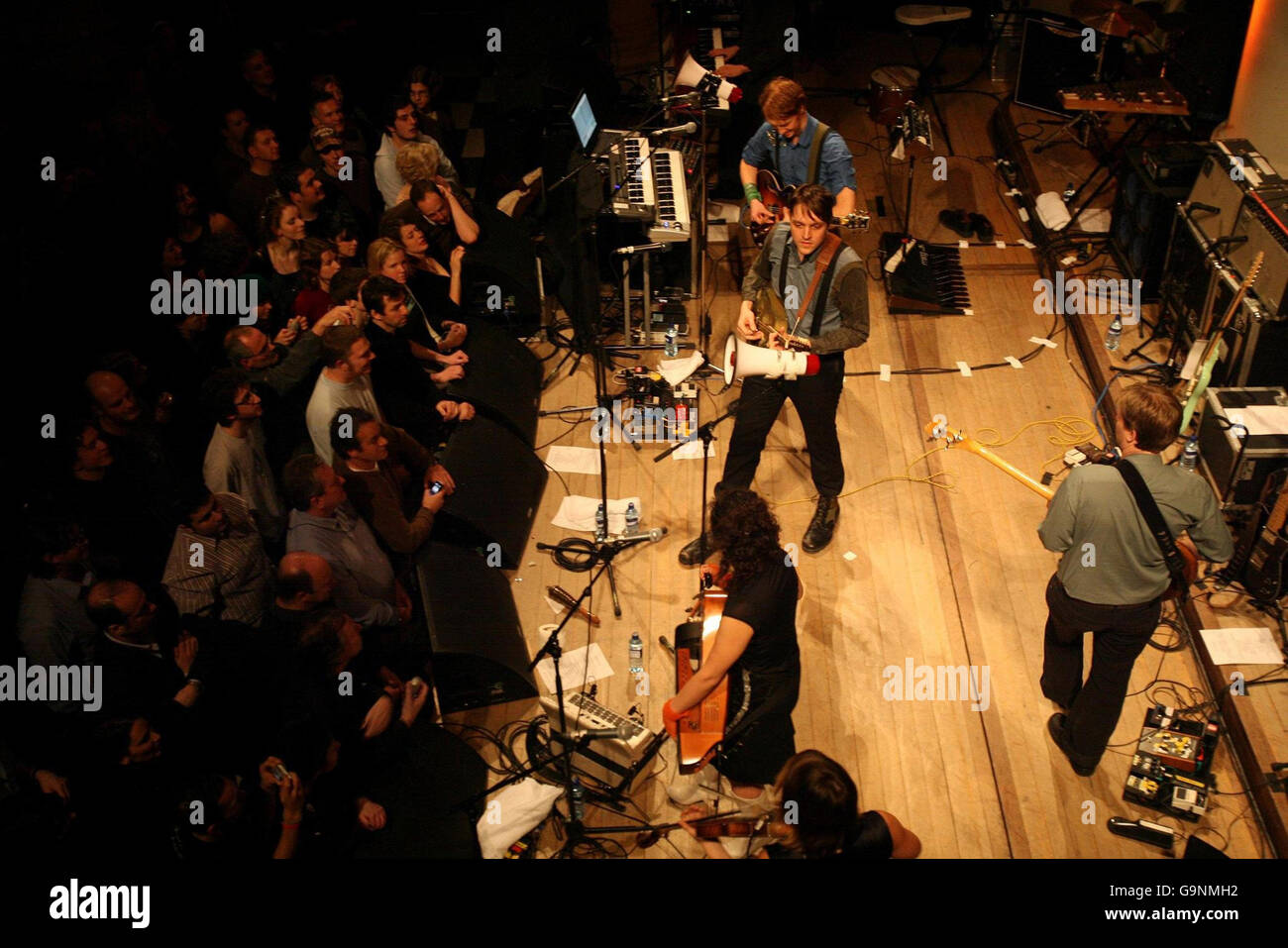 Arcade Fire in concert - London Stock Photo - Alamy