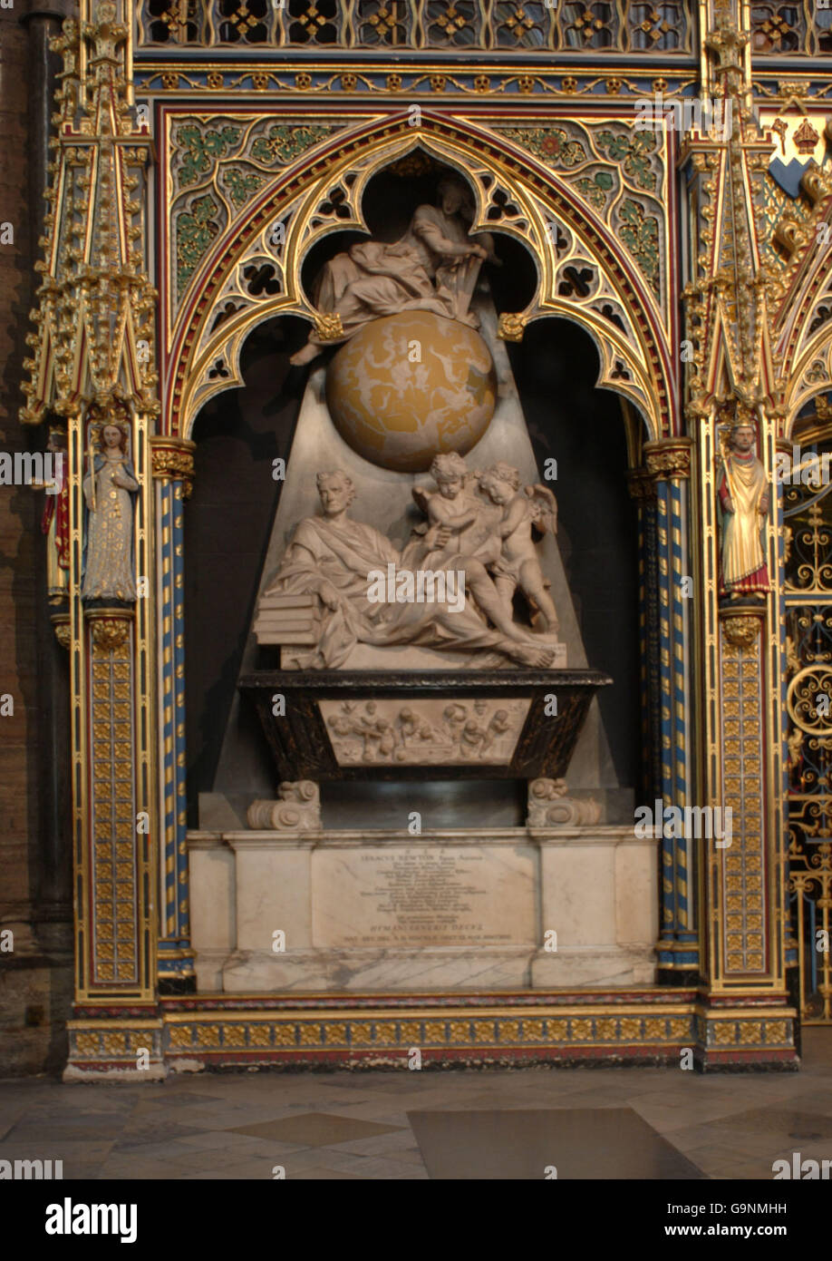 Abbaye De Westminster Tombe De Sir Isaac Newton Monument Sir Isaac
