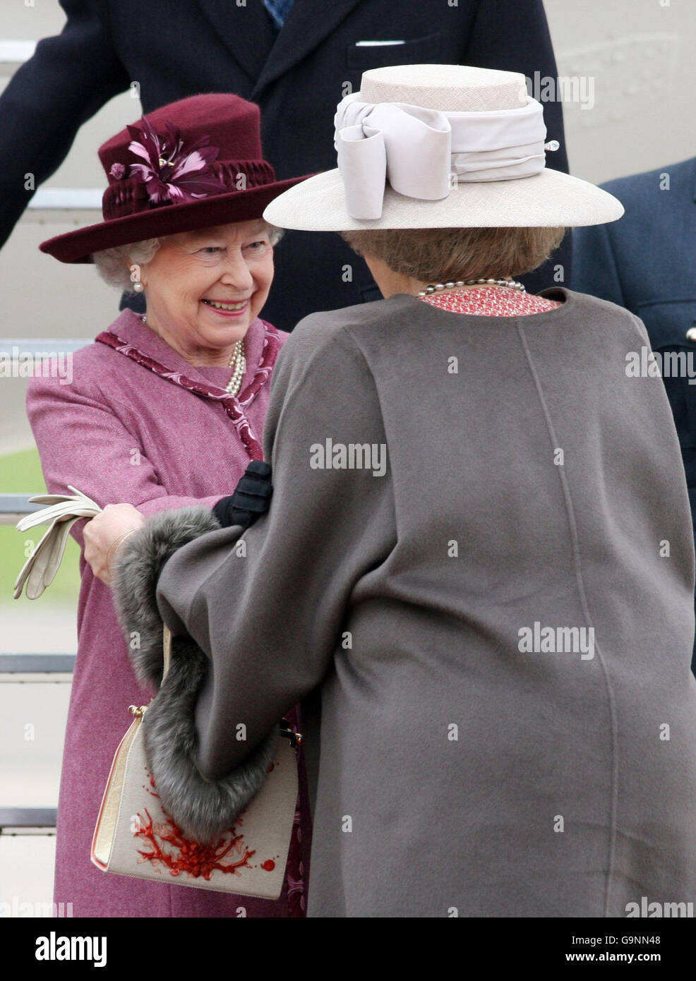 Britain's Queen Elizabeth II (left) and the Duke of Edinburgh are ...
