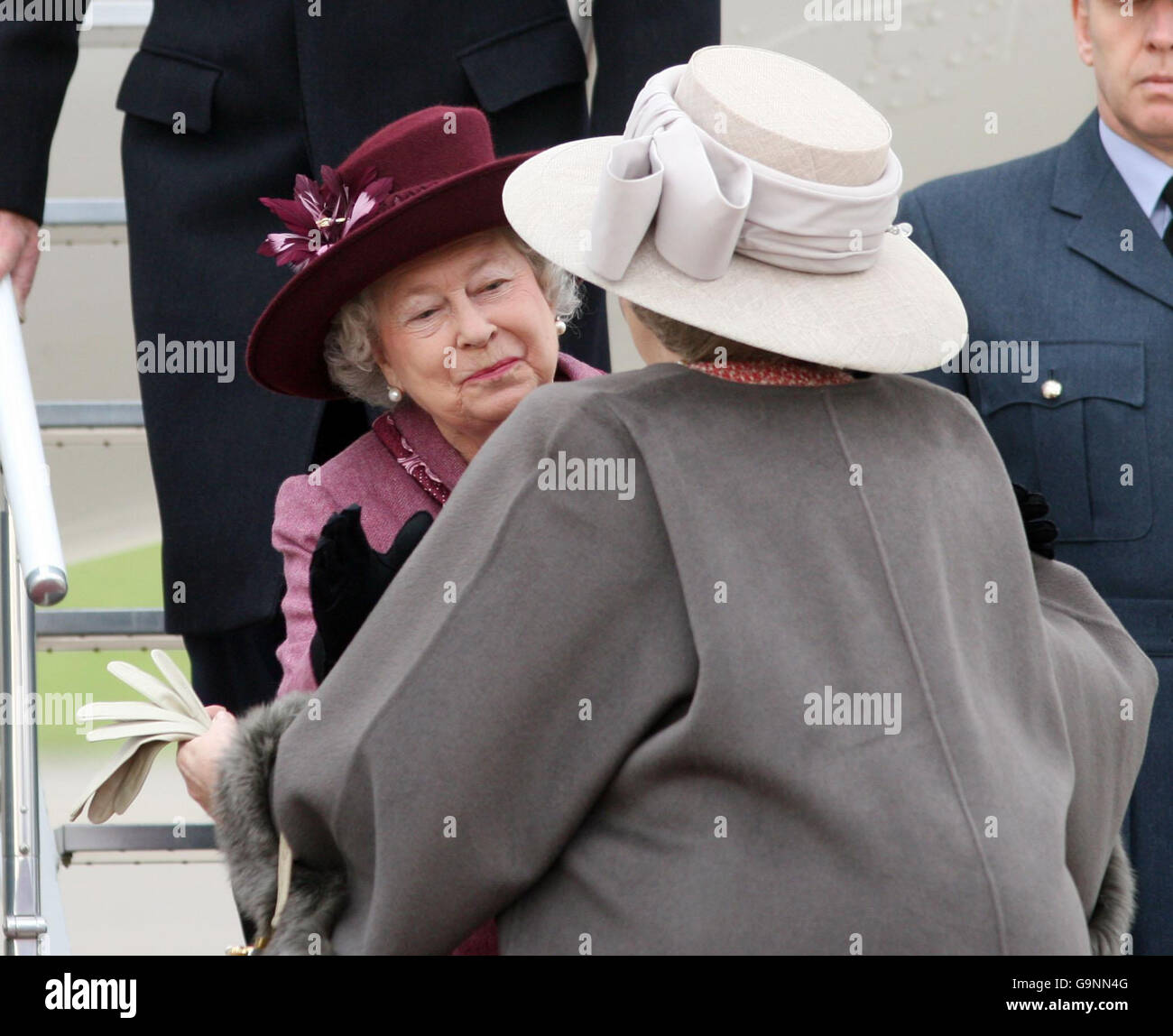 Britain's Queen Elizabeth II (left) and the Duke of Edinburgh are ...