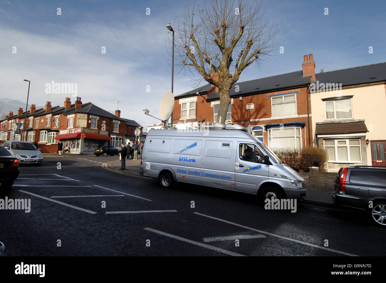 TV news vehicles Stock Photo - Alamy