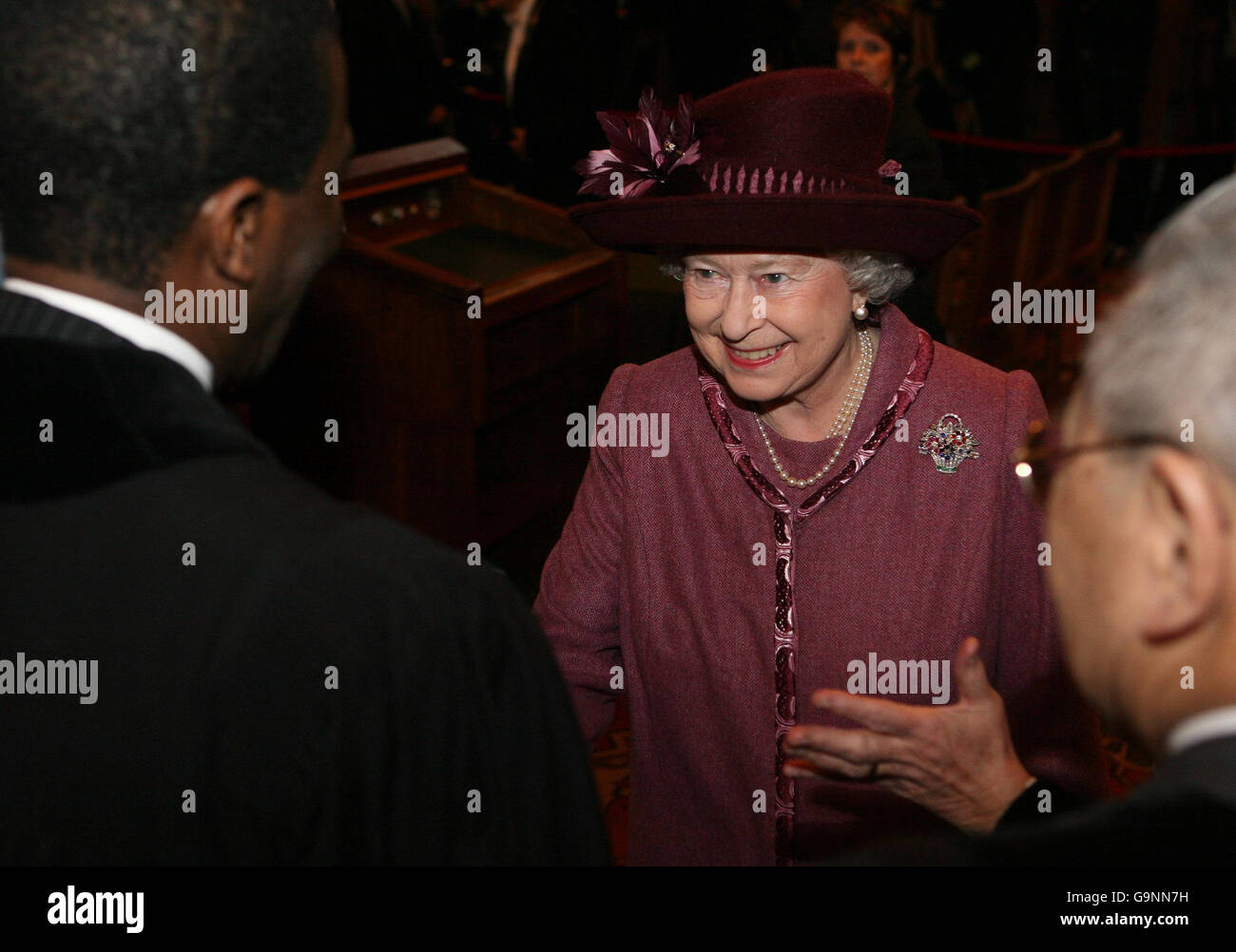 Britain's Queen Elizabeth II meets judges from the International Court ...