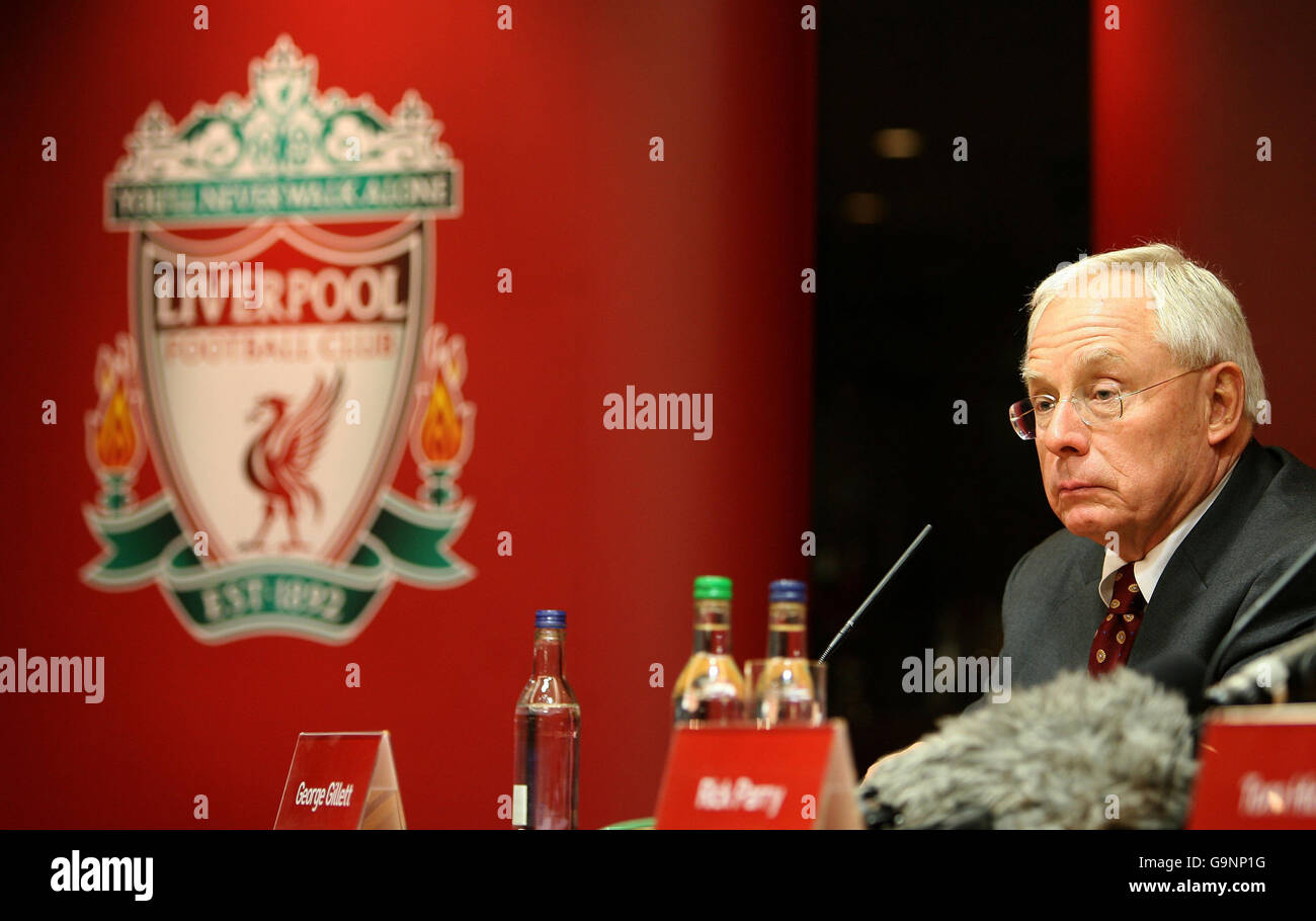 New liverpool owner george gillett talks press conference anfield hi ...