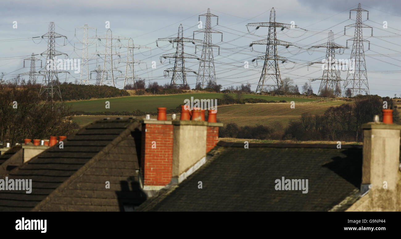 Scottish pylon inquiry Stock Photo - Alamy