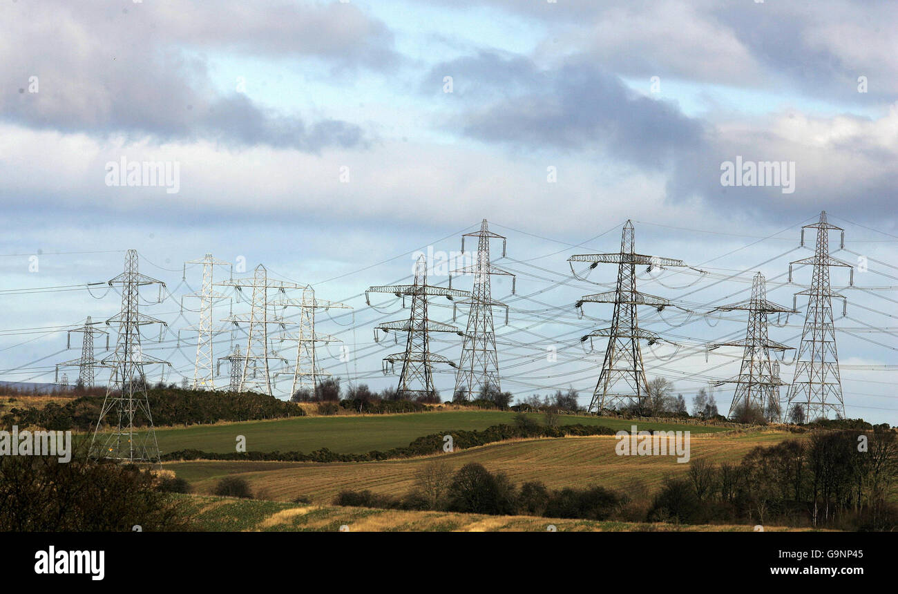 Scottish pylon inquiry Stock Photo - Alamy