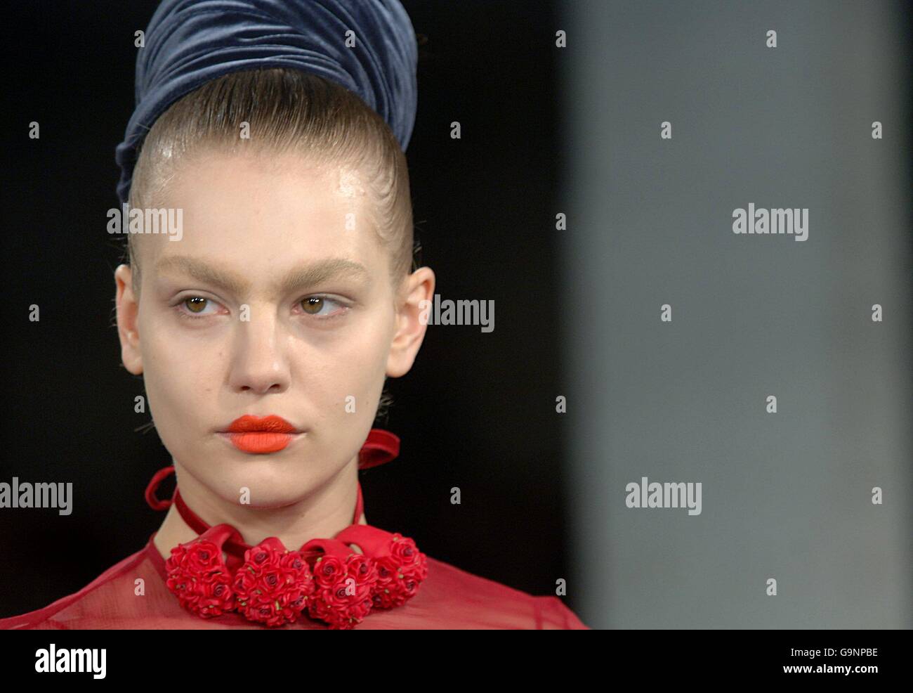 London Fashion Week - Autumn Winter 2007 - Peter Jensen. A model wears ...