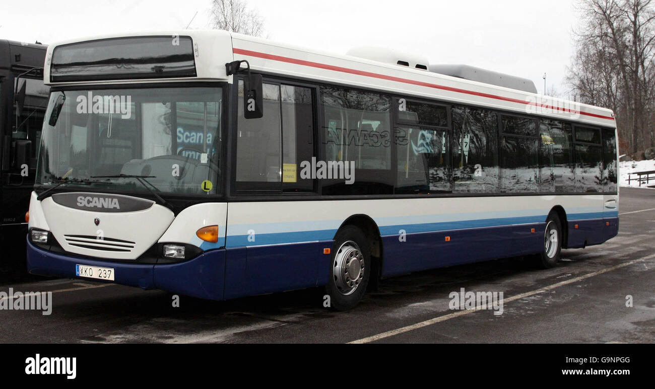 A general view of the bus driven by leader of the Conservative Party ...