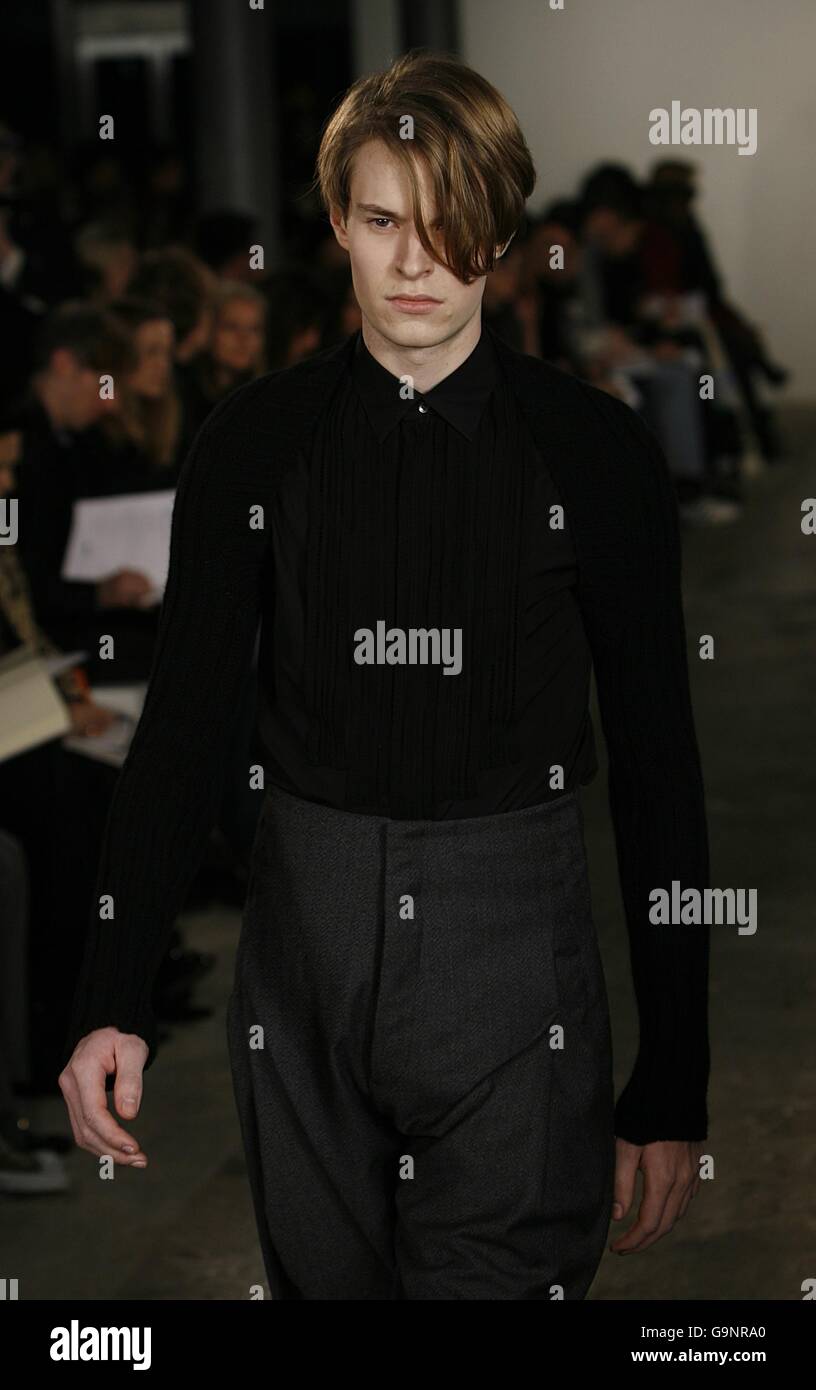 London Fashion Week - Autumn Winter 2007 - Todd Lynn. A model wearing a ...