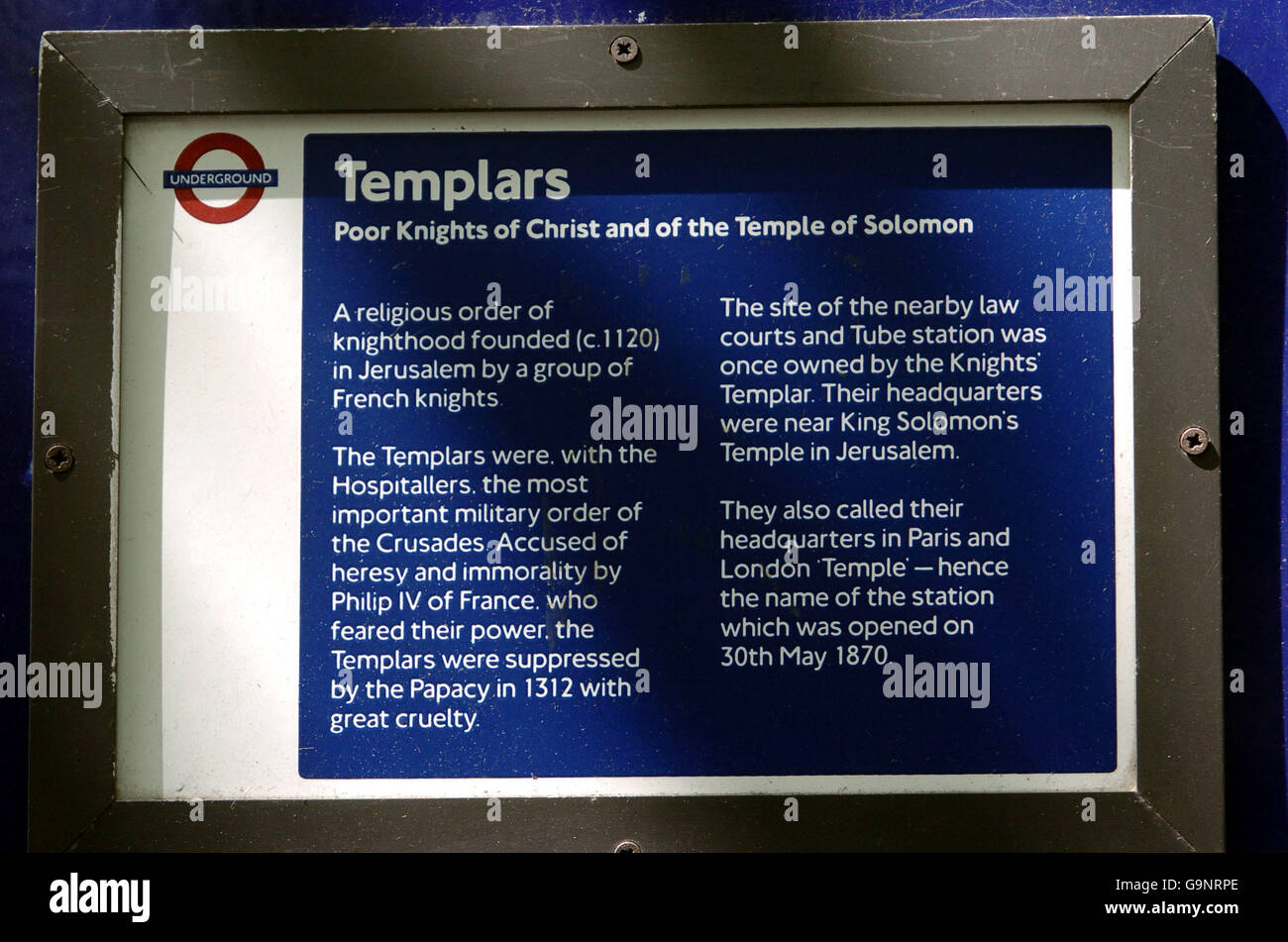 Da Vinci Code London walk Stock Photo - Alamy