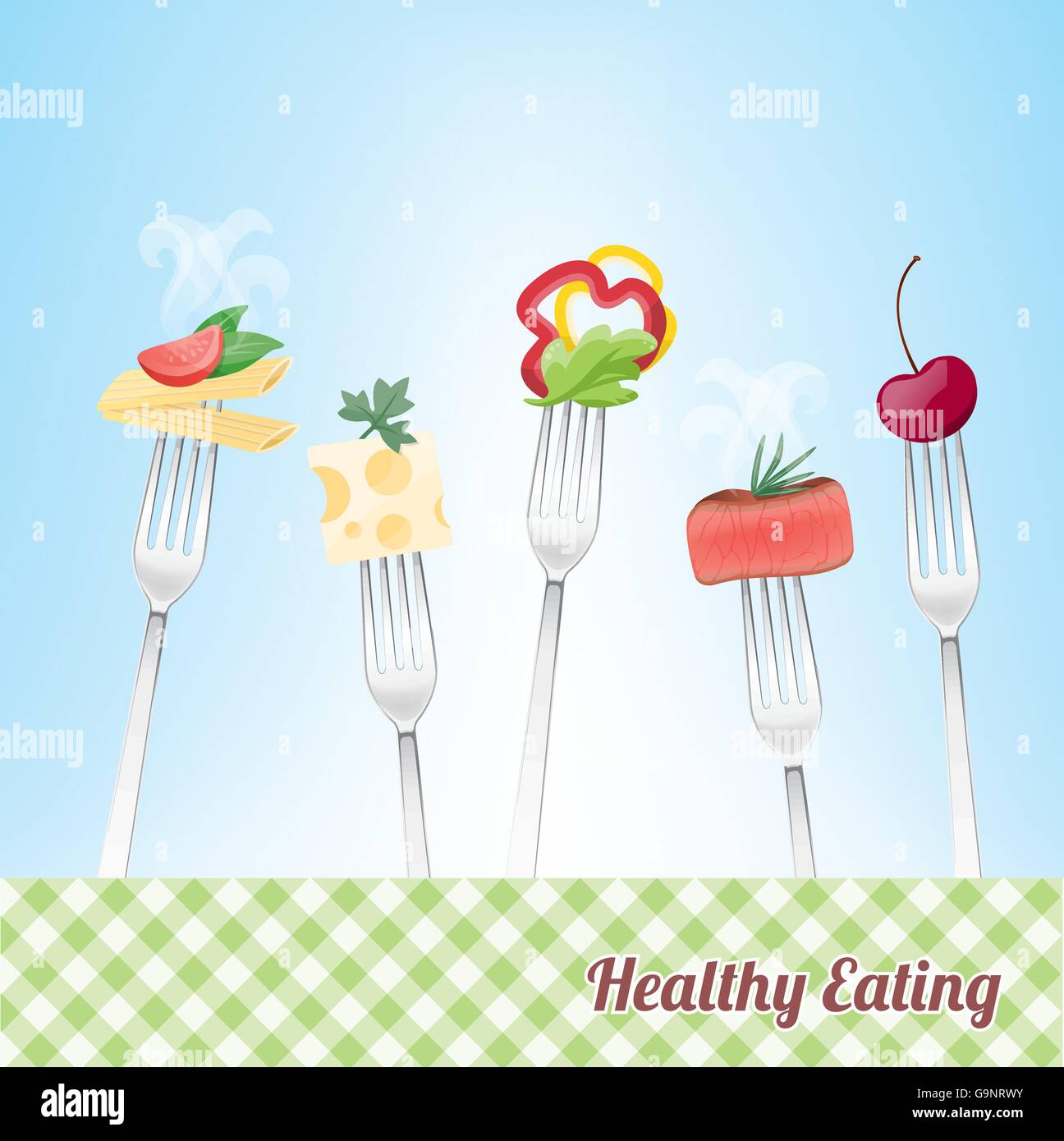 Healthy eating vector vectors hi-res stock photography and images - Alamy