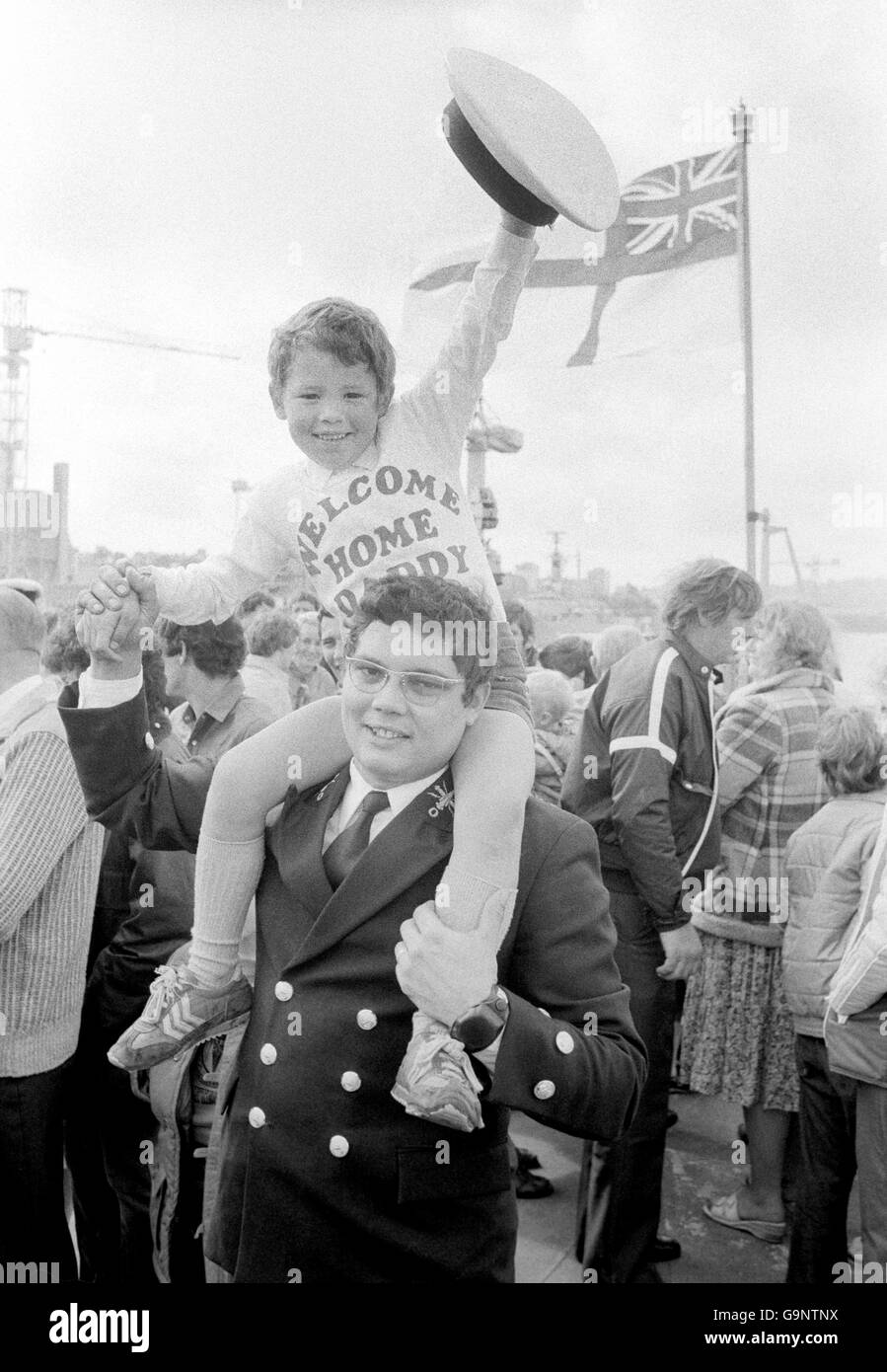 Six year old Allan Jackson, son of Chief Petty Officer Pat Jackson of ...