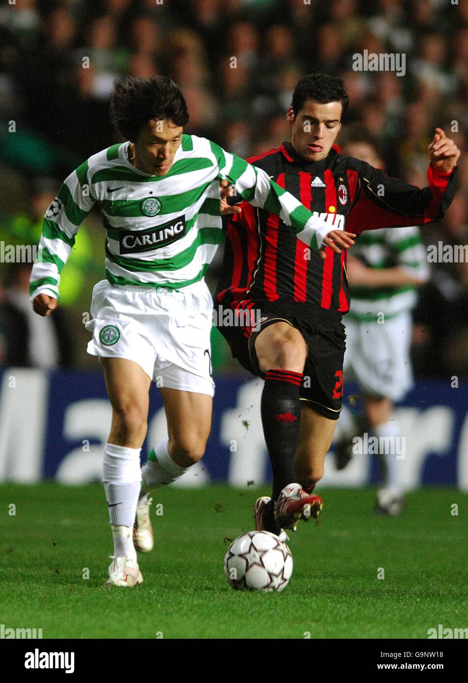 Soccer - UEFA Champions League - First Knockout Round - First Leg - Celtic v AC Milan - Celtic ...