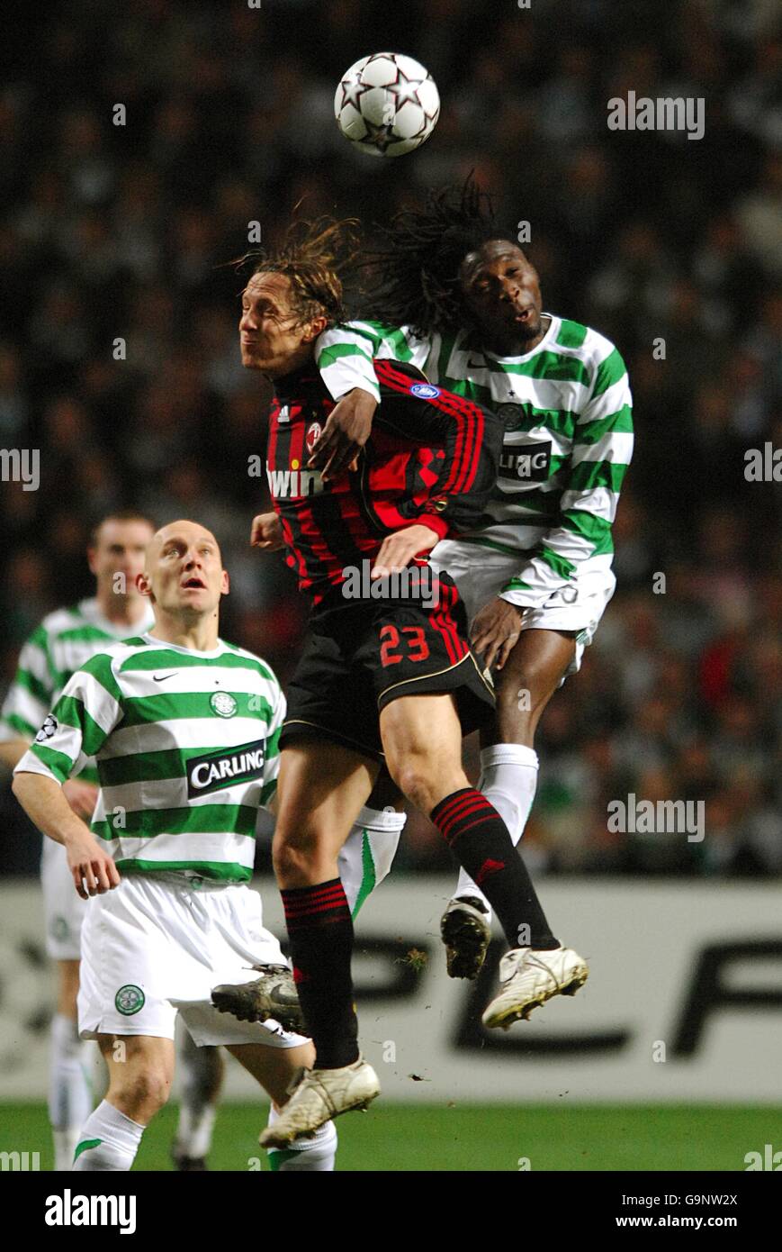 Soccer - UEFA Champions League - First Knockout Round - First Leg - Celtic v AC Milan - Celtic ...