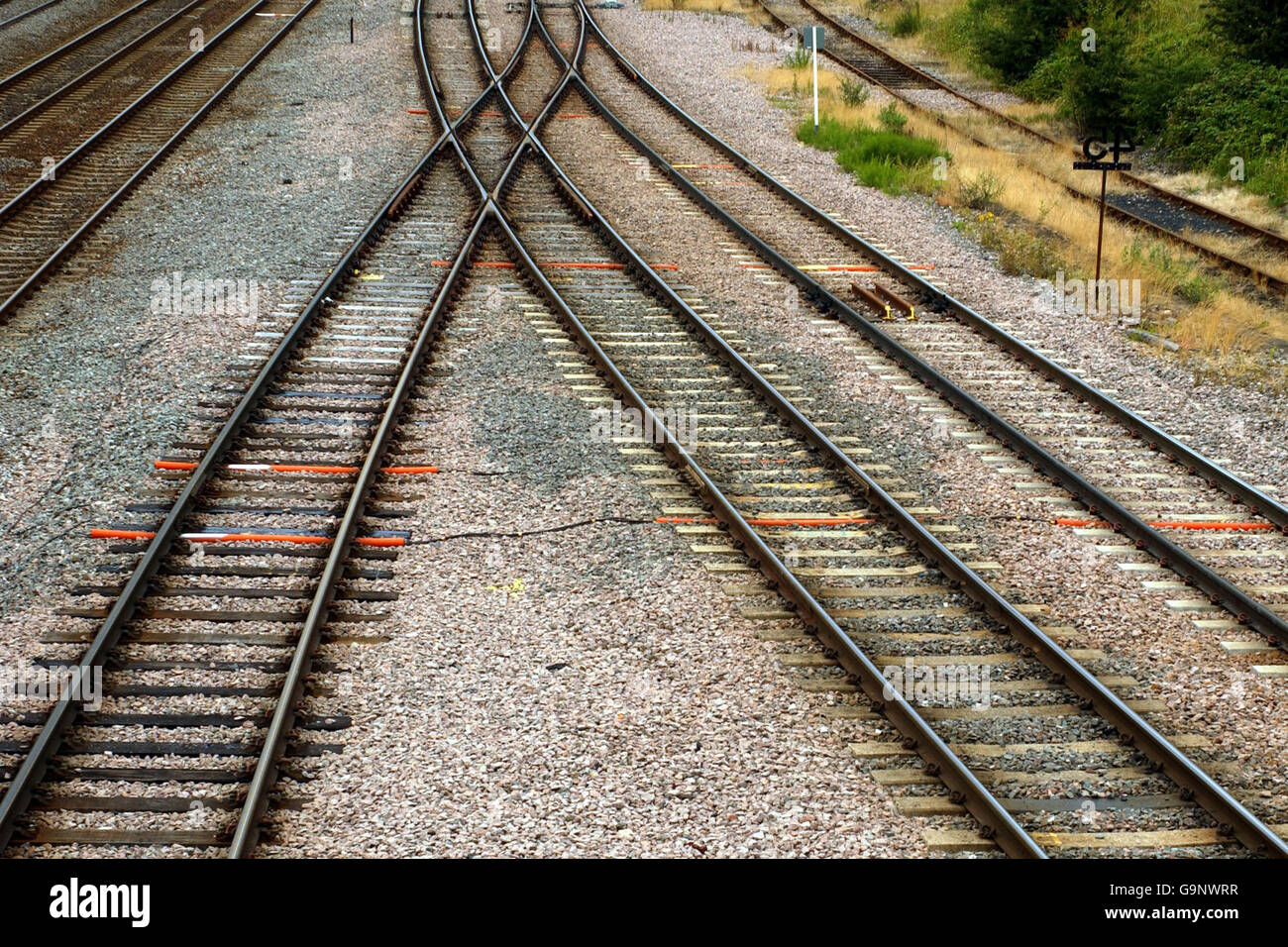Railway track showing points hi-res stock photography and images - Alamy Railway track showing points hi-res stock photography and images - Alamy