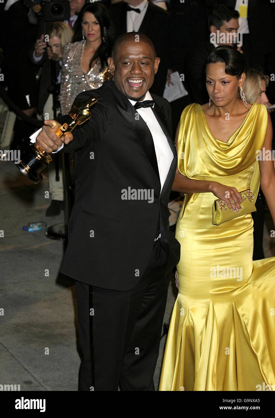 Forest Whitaker and wife Keisha Whitaker arrive with his award for Best ...