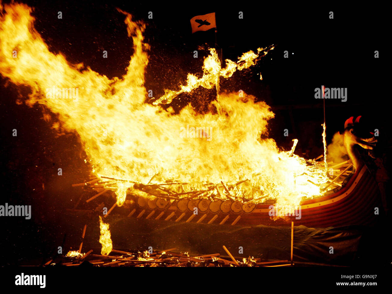 Shetland fire festival Stock Photo - Alamy