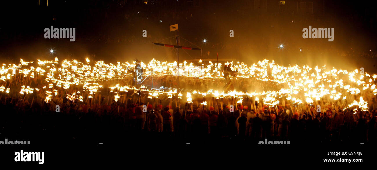 Shetland fire festival Stock Photo - Alamy