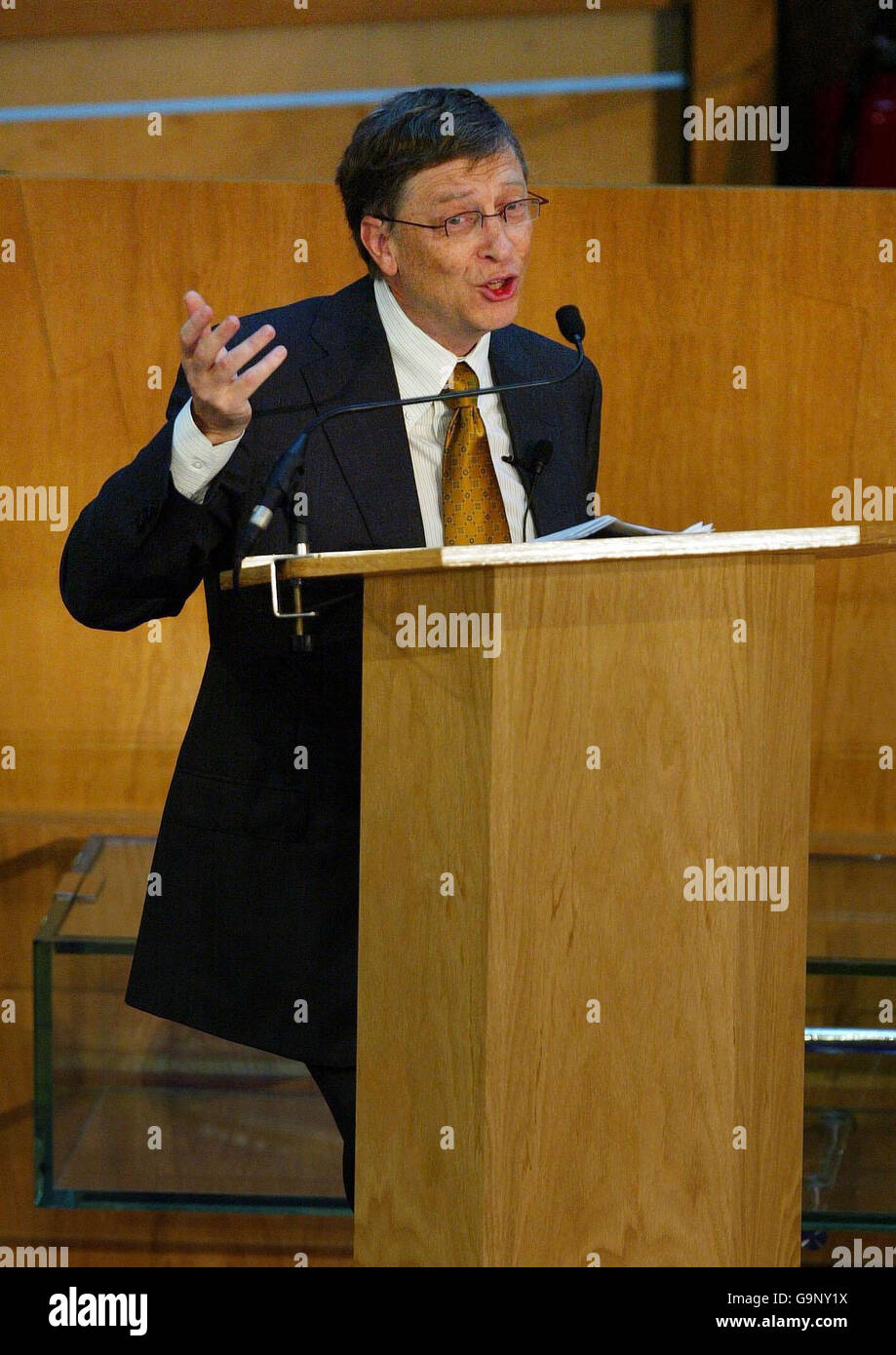Microsoft founder Bill Gates speaks at the Microsoft Government Leaders ...