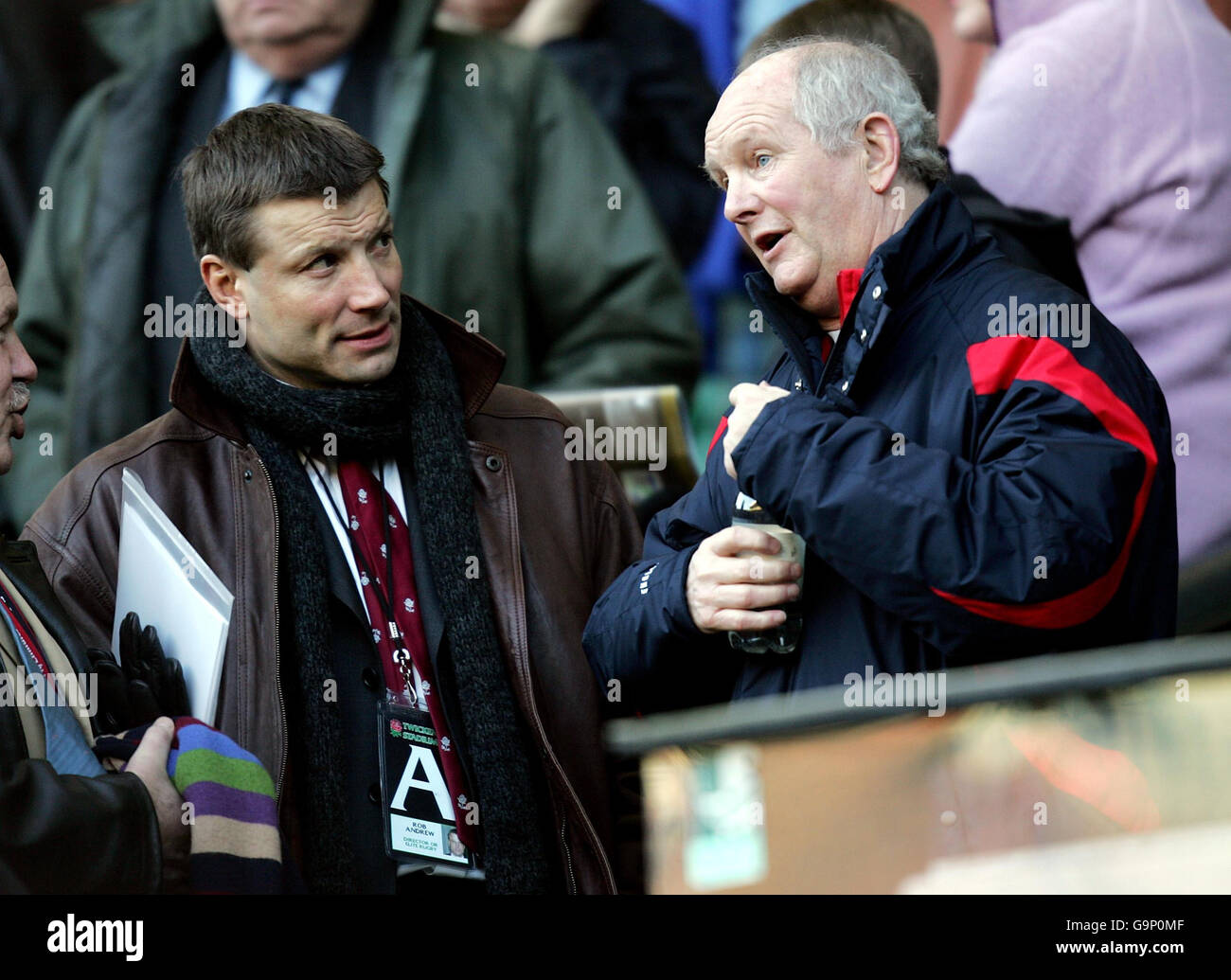 England's elite director of rugby Rob Andrew and coach Brian Ashton ...