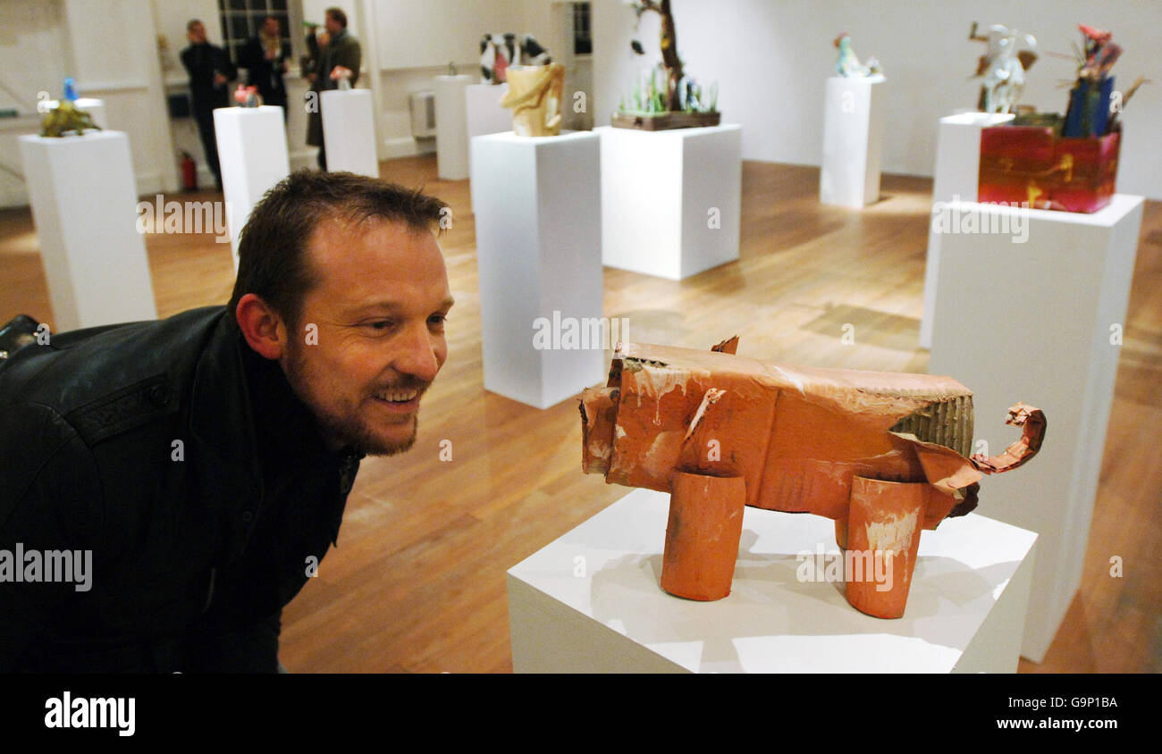 Jake and Dinos Chapman exhibition Stock Photo - Alamy
