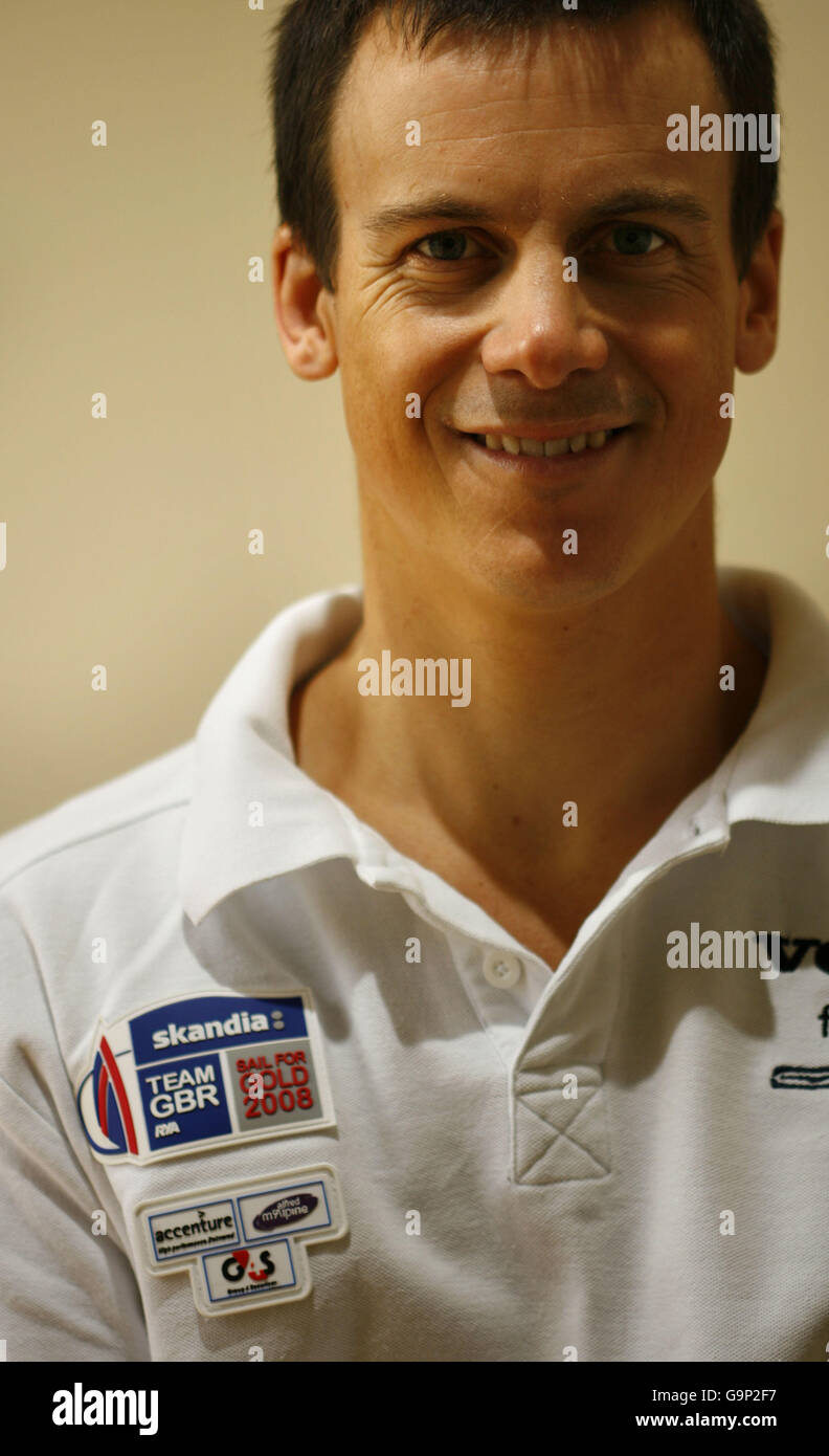 British Olympic sailing silver medallist Nick Rogers pictured near his ...