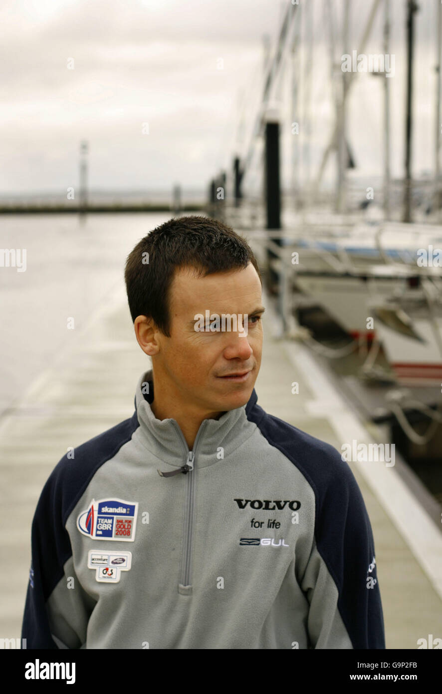 British Olympic sailing silver medallist Nick Rogers pictured near his ...