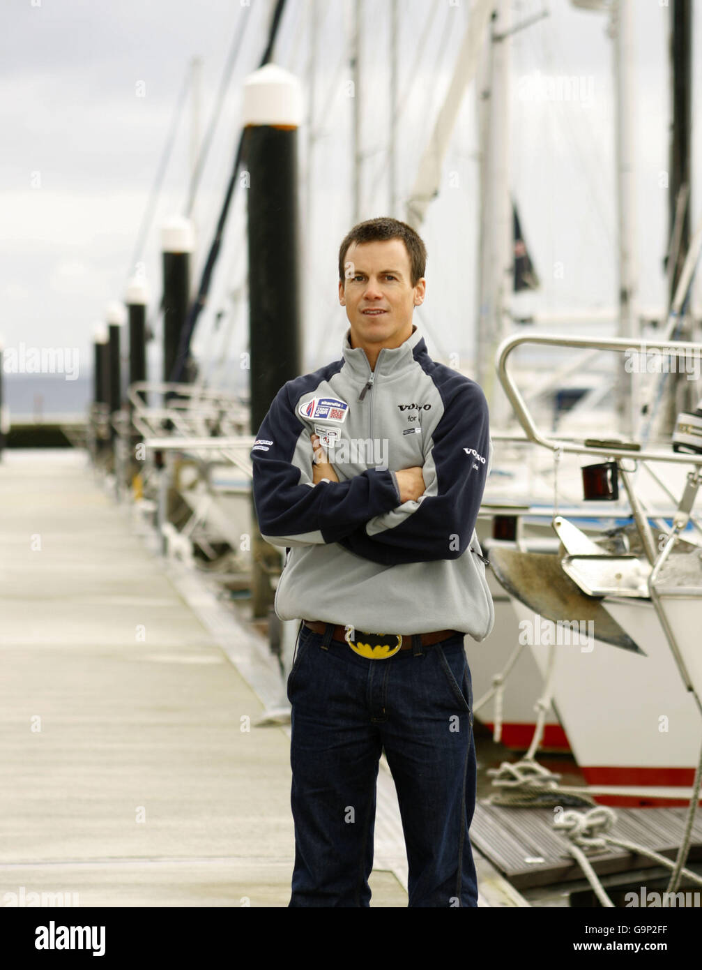 British Olympic sailing silver medallist Nick Rogers pictured near his ...