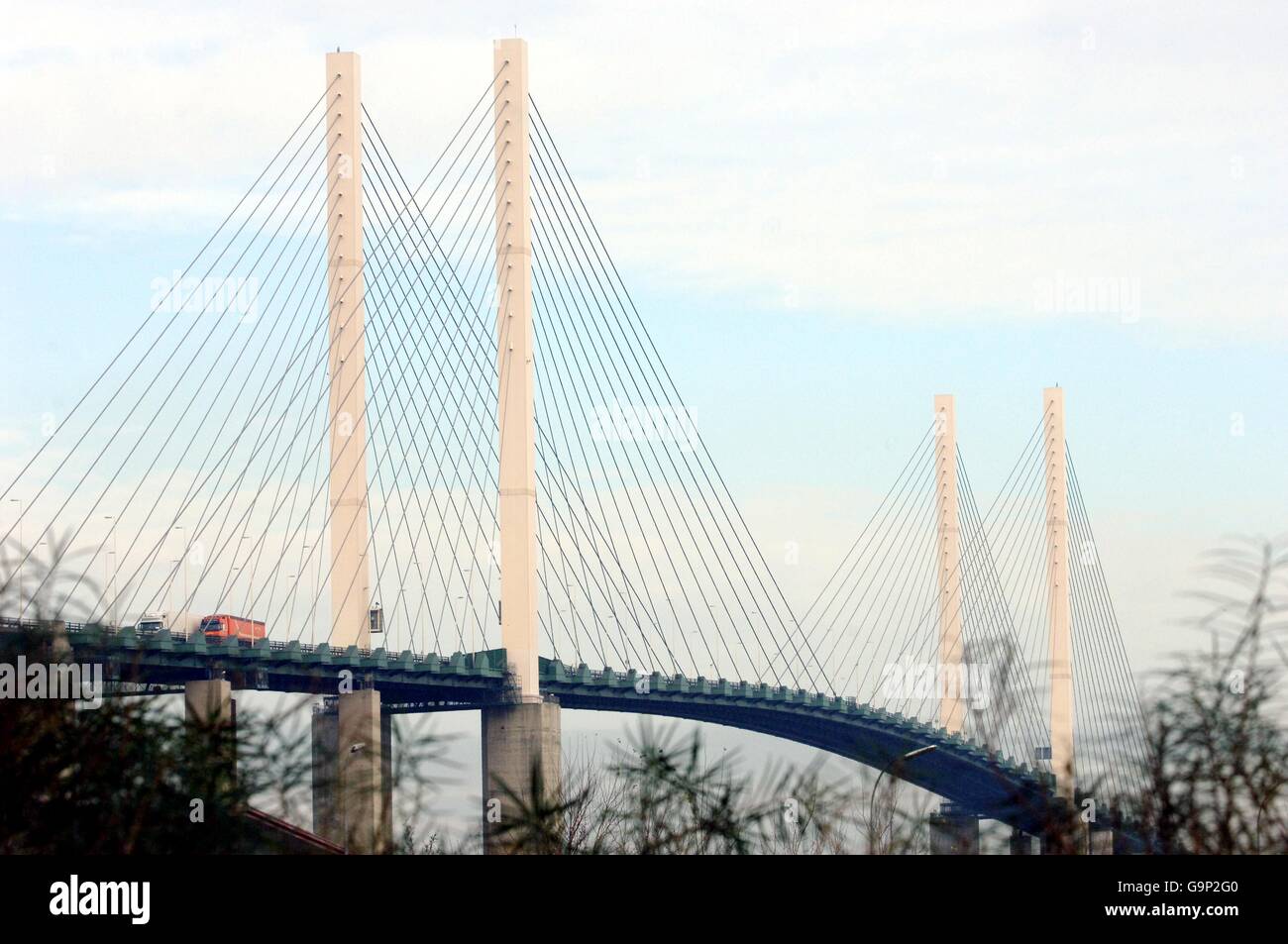 Dartford Crossing stock. The Queen Elizabeth II bridge at the Dartford ...